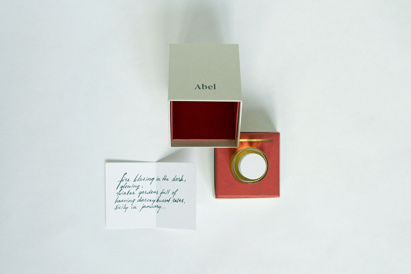 Abel Perfume > Progress Packaging