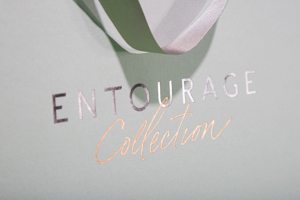 Bespoke Luxury Paper Carrier Bag Entourage > Progress Packaging