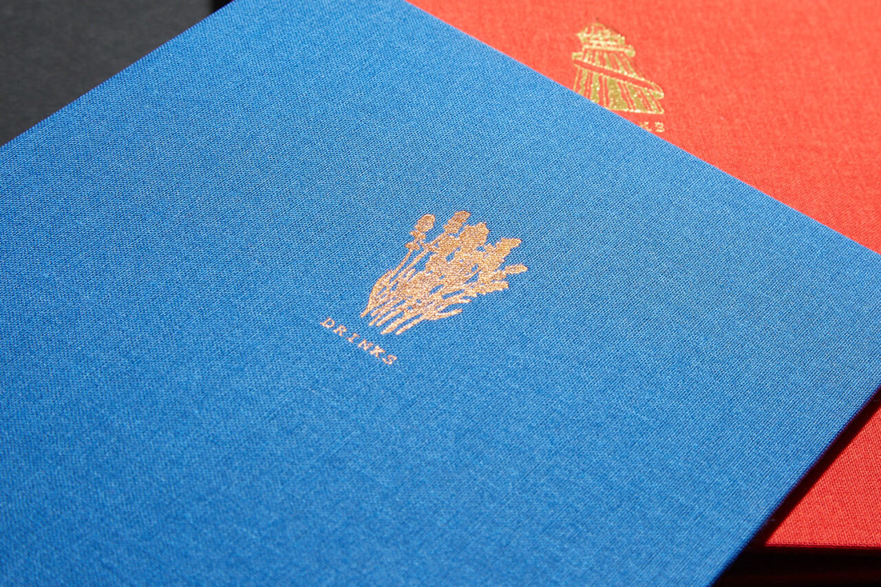 Custom Branded Menu Covers Artists Residence > Progress Packaging