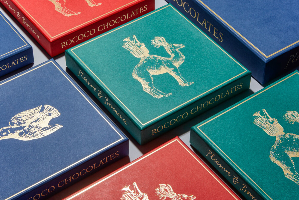 Rococo Chocolates Confectionery Packaging > Progress