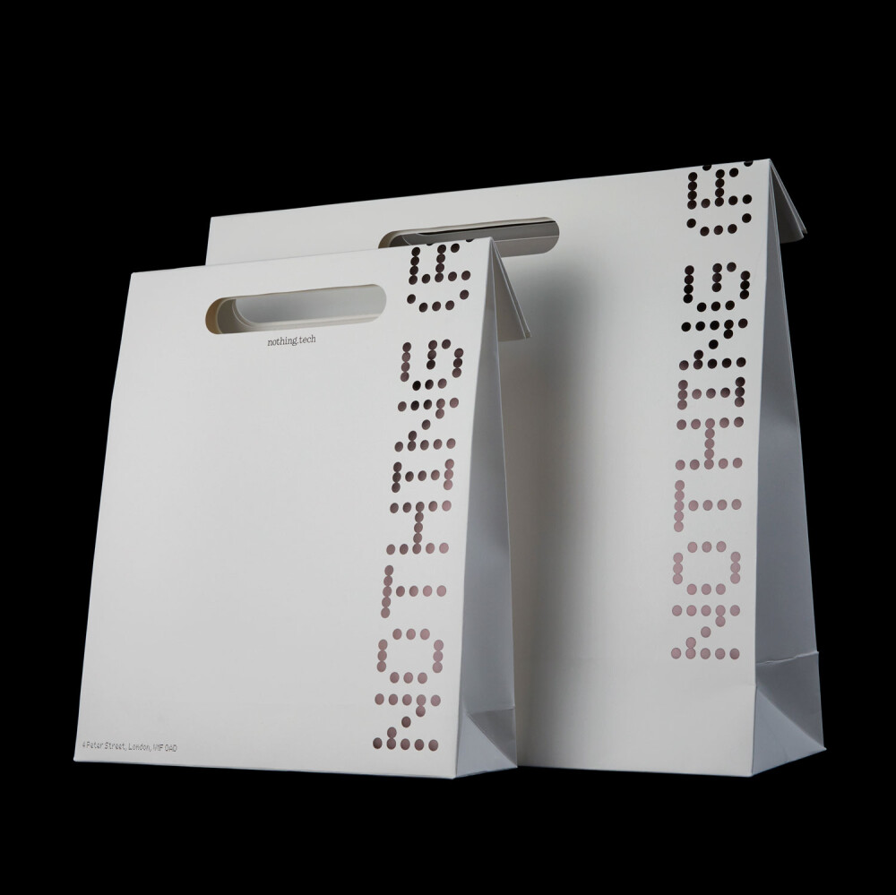 Custom Carrier Bag Manufacture Paper Ribbon Handle Eco-friendly